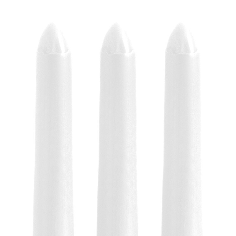 Bougie chandelle conique blanche 30cm