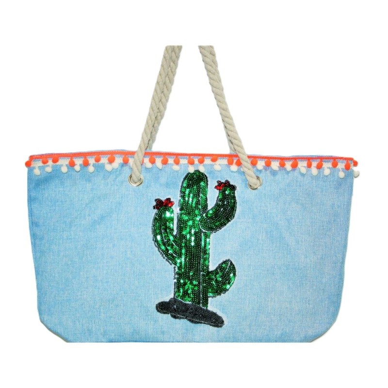 Sac de plage Cactus "Mademoiselle Citron"